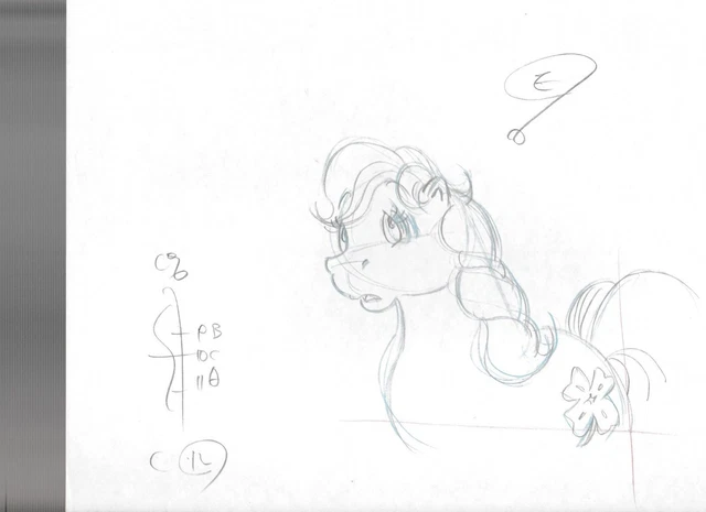 MY LITTLE PONY Cartoon Animation Production Pencil Drawing MLP C8/11-54 ...