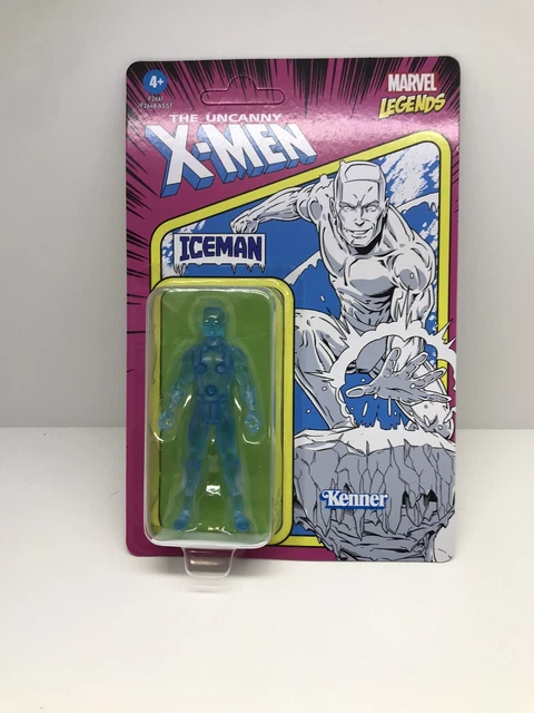 FIGURINE ARTICULÉE MARVEL Legends Retro ICEMAN X-MEN 3,75 POUCES Kenner ...