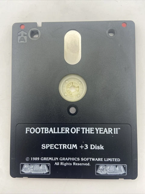 ZX SPECTRUM PLUS 3 +3 Disk Computer Game Footballer Of The Year II 1989 ...
