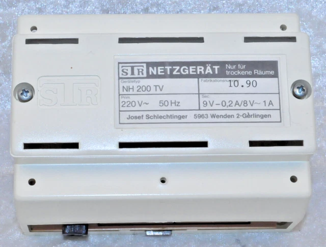 STR - Netzgerät - NH 200 TV 9V - 0,2A / 8V ~ 1A Nr.50 EUR 84,90 ...