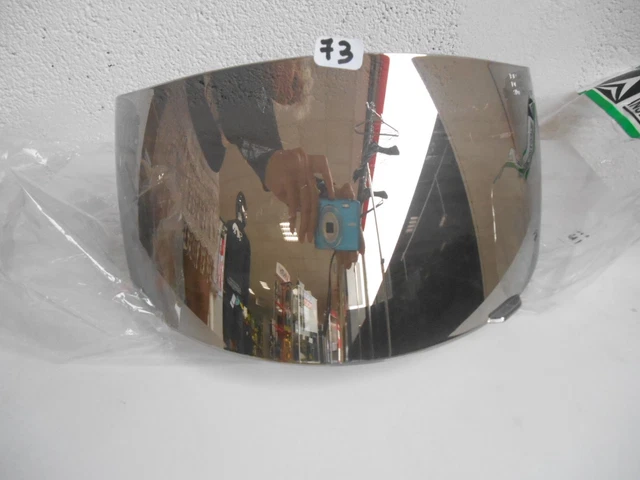 NICKY STEVE BARRY Kevin Smoke Chrome Silver Torx Helmet Visor Screen £ ...