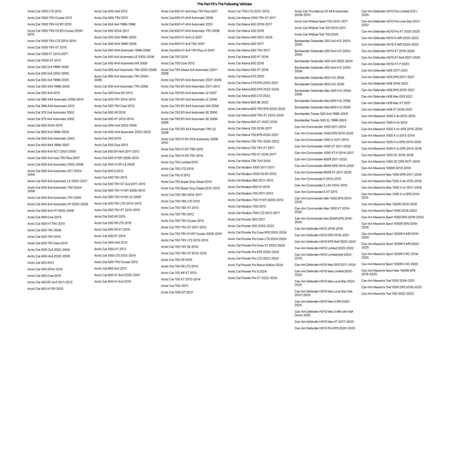 TUSK TRILOBITE HD 8-Ply Tire 25x10-12 For POLARIS RANGER CREW Diesel ...