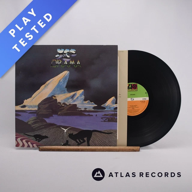 YES DRAMA LYRIC Sheet Gatefold LP Album Vinyl Record K 50736 Atlantic ...