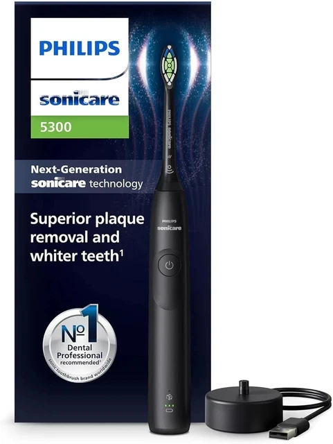 PHILIPS SONICARE 5300 Electric Toothbrush – HX7101/01 Black £54.95 ...