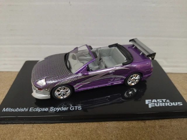MITSUBISHI ECLIPSE SPYDER Gts Purple Fast & Furious 1:43 Altaya Ixo EUR ...