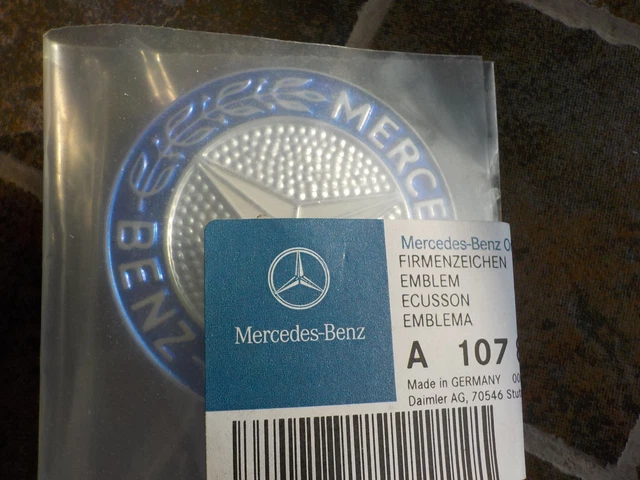 MERCEDES-BENZ EMBLEM Motorhaube A1078800088 Neu original Oldtimer R107 ...
