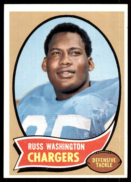 1970 TOPPS RUSS Washington recrue San Diego Chargers #206 EUR 4,01 ...