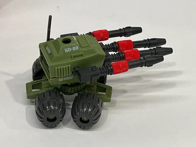 VINTAGE GI JOE ARAH 1983 PAC/RAT Machine Gun w/box Missing Top red cap ...