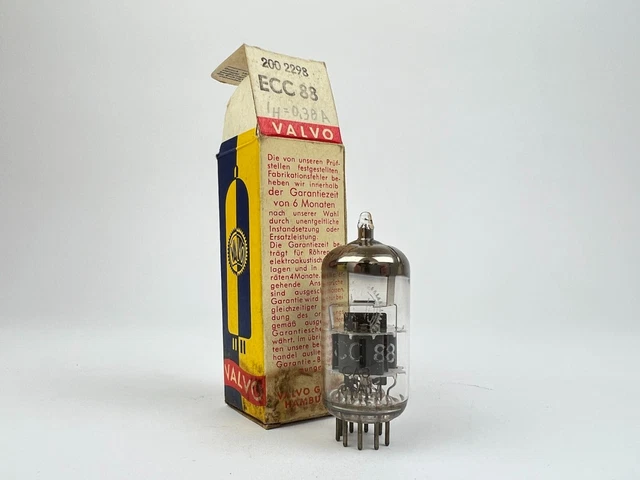 VALVO ECC88 RÖHRE NOS OVP ZweifachTriode preamp Röhrenverstärker Tube ...