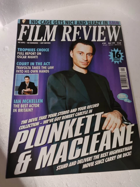 FILM REVIEW MAG 1999 May ROBERT CARLYLE/Travolta/Ian Mckellen/Ally ...