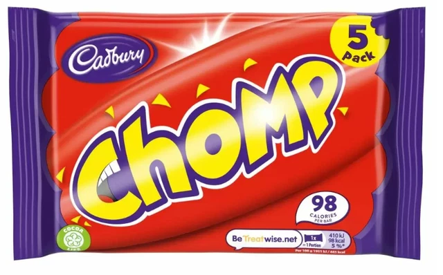 CADBURY CHOMP CHOCOLATE Bars Pack of 5 Multipack 105g EUR 10,18 ...