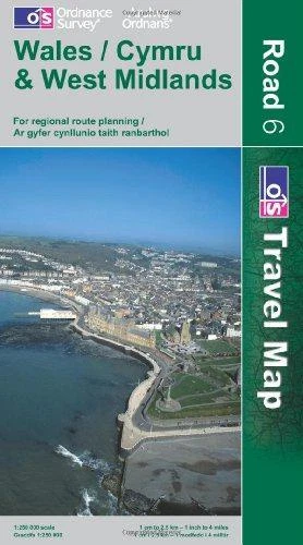 WALES AND WEST Midlands (OS Travel Map - Road): Sheet 6 (OS Travel Map ...