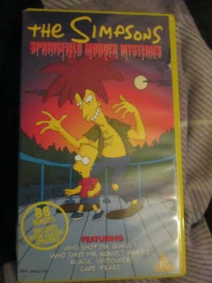 THE SIMPSONS - Springfield Murder Mysteries (VHS/SUR, 1997, Animated ...