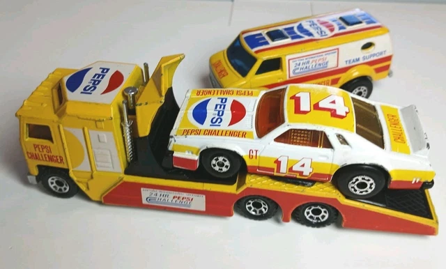 MATCHBOX TEAM PEPSI Convoy TM-2 Kenworth Racing Transport Chevy Stock ...