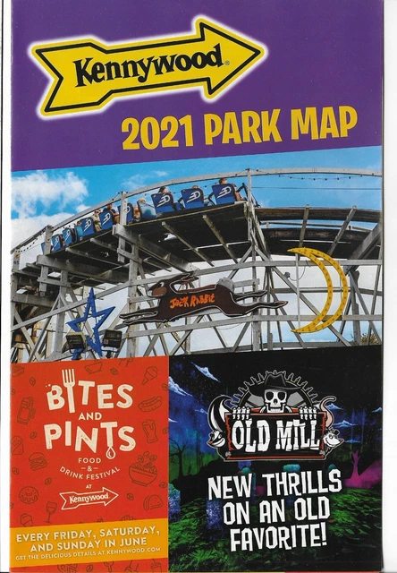 Kennywood Park Map FOR SALE! - PicClick UK
