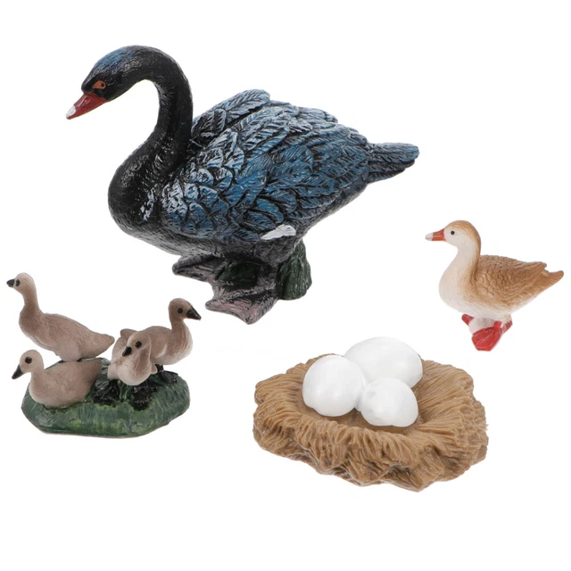FARM ANIMALS FIGURES Life Cycle Of A Swan Swan Miniatures Plastic Swan ...