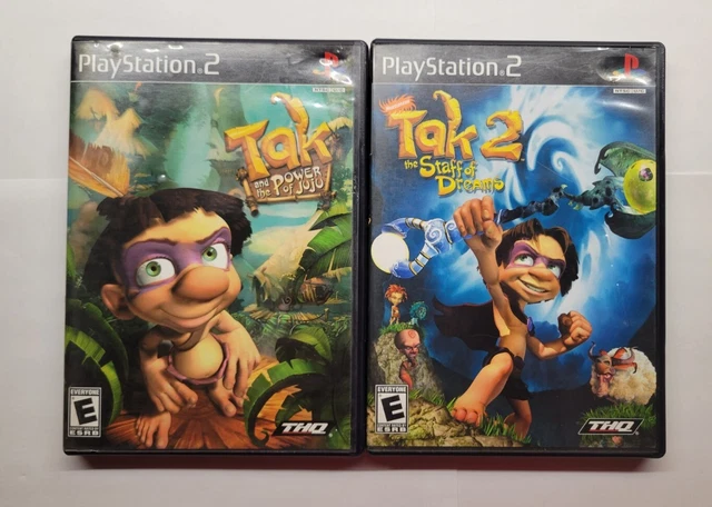 TAK AND THE Power of Juju & Staff Of Dreams Sony PlayStation 2 PS2 Lot ...
