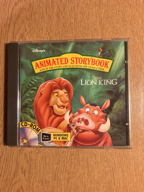 DISNEY'S THE LION King Animated Storybook Cd-Rom By Disney Interactive ...