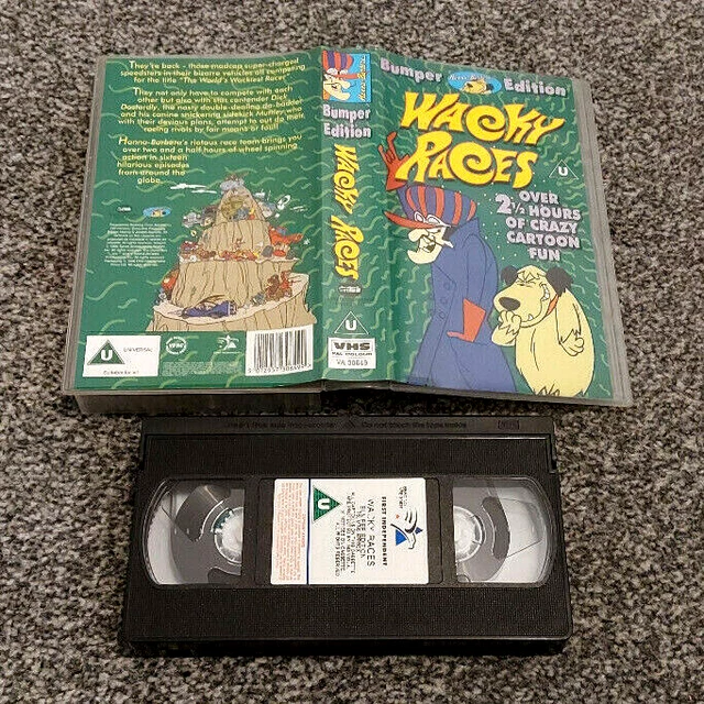 WACKY RACES BUMPER Edition Hanna Barbera Pal Vhs Video Kids Children ...