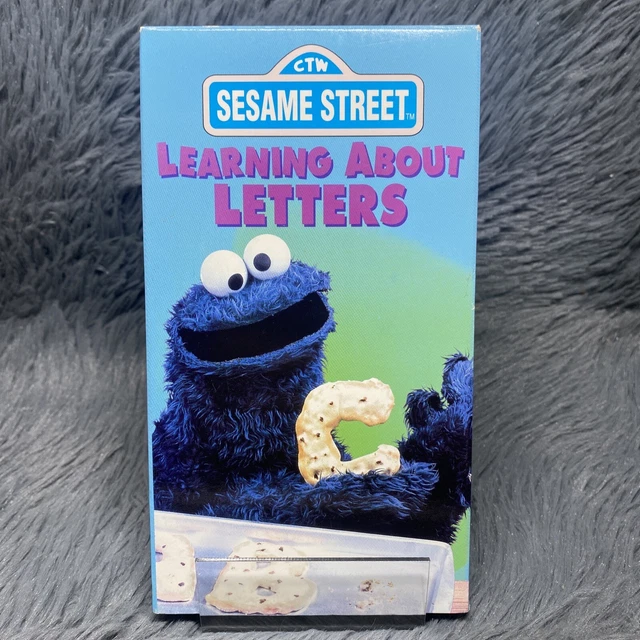 SESAME STREET - Learning About Letters VHS 1996 Cookie Monster Kids ...