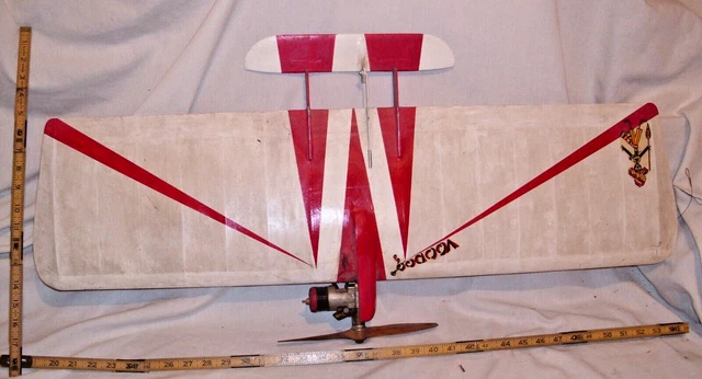VOODOO CONTROL LINE McCOY 35 POWERED GAS CONTROL LINE AIRPLANE BALSA ...