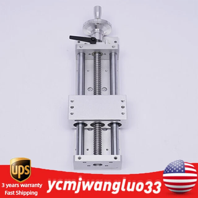 MANUAL SLIDING TABLE X/Y/Z Axis Linear Rail Stage CNC SFU1605 L=200mm ...