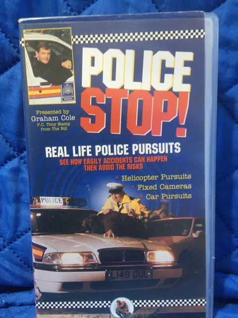 POLICE STOP VHS Video Real Life Police Pursuits 50 Mins Hosted By ...