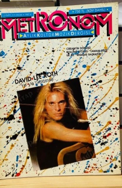 DAVID LEE ROTH 1987 Turkish Magazine Van Halen £45.33 - PicClick UK