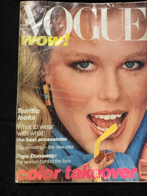 VOGUE MAGAZINE - March 1979 - Nancy Donahue cover £7.73 - PicClick UK