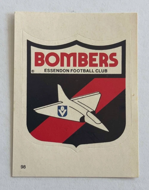 1984 SCANLENS STICKER VFL - Essendon Club Emblem no.98 (NM) $25.00 ...