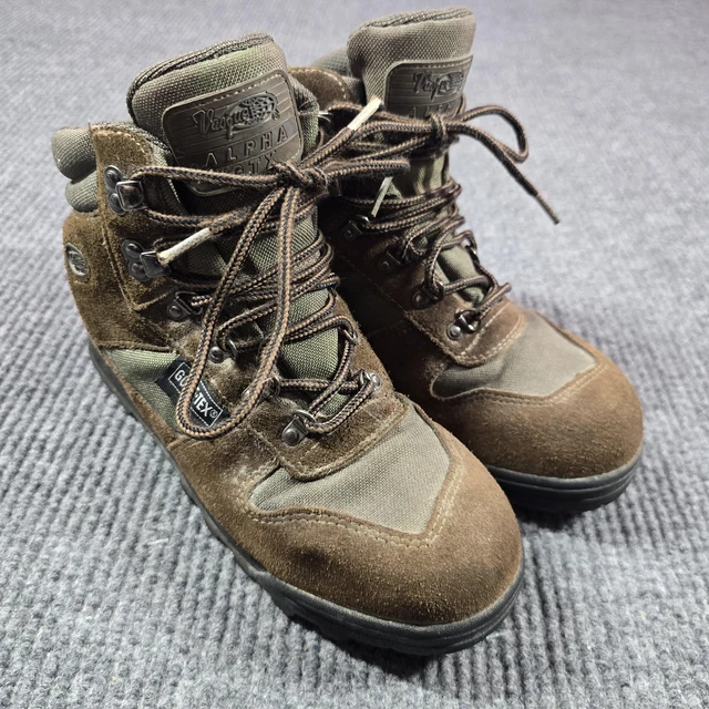 VASQUE ALPHA GTX Boots Mens Size 7 Brown Suede Waterproof Gore-Tex ...
