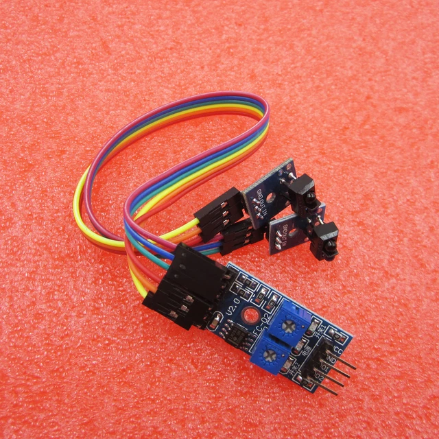 2 CHANNEL TRACKING Sensor Module Black White Smart Car Line Detection ...