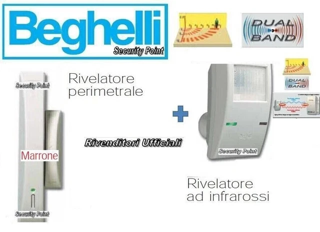 BEGHELLI INTELLIGENT PERIMETRALE 8073 + Volumetrico 8154 Antifurto ...