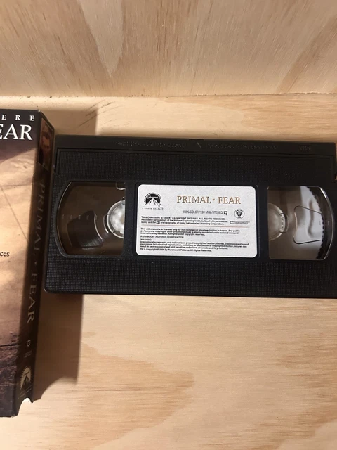 PRIMAL FEAR (VHS Tape, 1996) Like New Richard Gere Laura Linney $7.99 ...