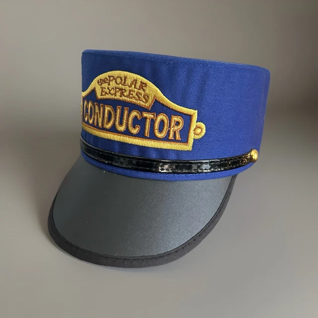 THE POLAR EXPRESS Train Conductor Hat Cap Christmas Holiday Small S £17 ...