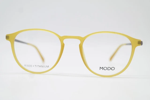BRILLE MODO 7013 Titanium Hellbraun Metallic Oval Brillengestell ...