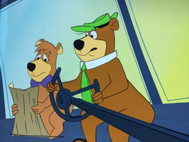 YOGI BEAR ANIMATION cel Hanna-Barbera cartoons production art vintage ...