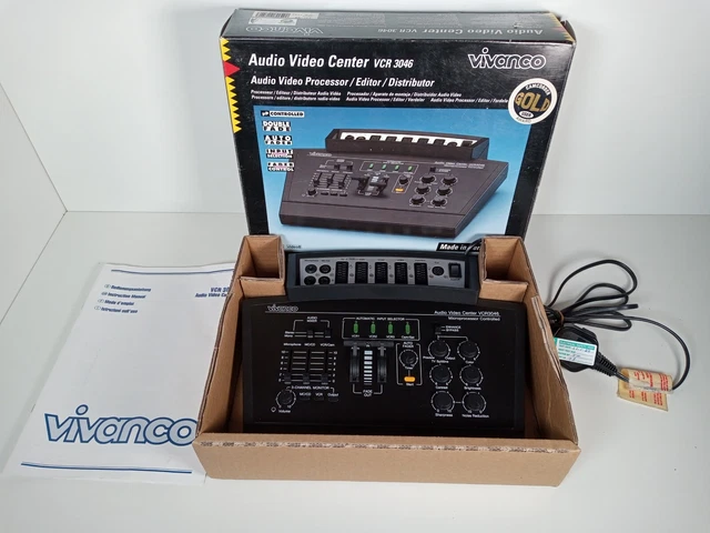VIVANCO AUDIO VIDEO Center Editor Distributor VCR 3046 Microprocessor ...