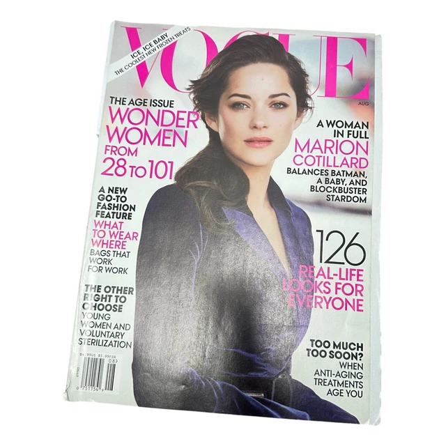 VOGUE MAGAZINE AUGUST 2012 Marion Cotillard USA American Edition $24.74 ...