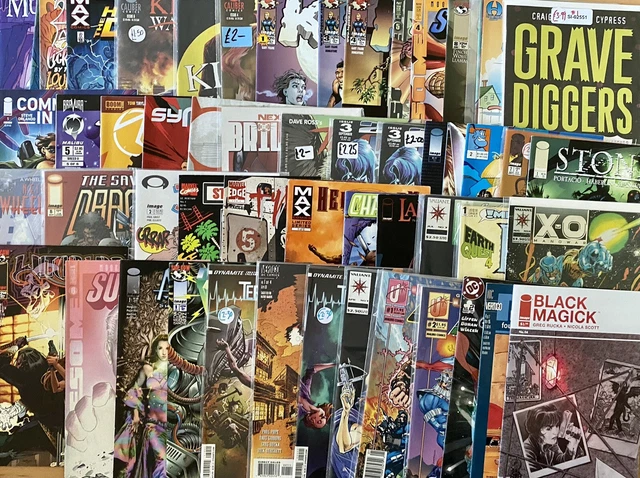 HUGE BUNDLE/ LOT Comics x100 DC Vertigo, Image, Eclipse, Valiant Etc ...