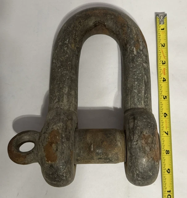 LARGE SHACKLE ANCHOR Rigging With Screw In Pin Weighs 15 1/2 Pounds ...