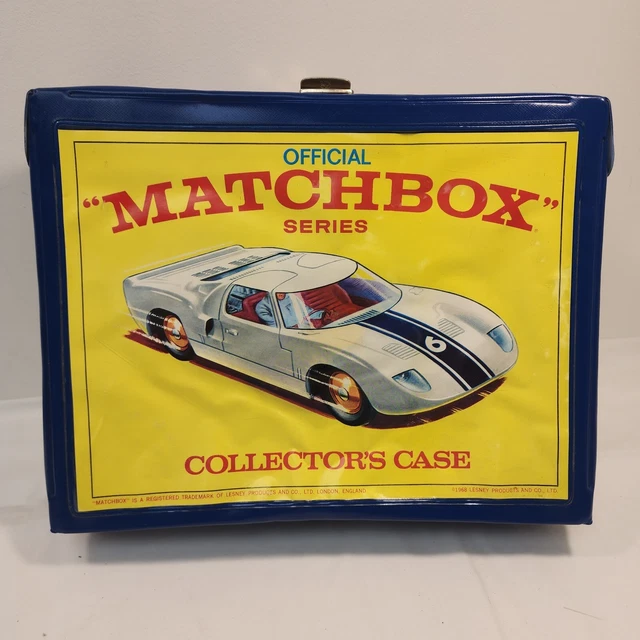 VINTAGE 1968 OFFICIAL Lesney Matchbox Deluxe Collector’s Case no trays ...