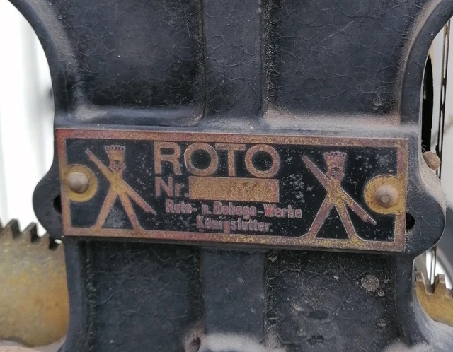 ANTIKE ROTO WALZEN-VERVIELFÄLTIGUNGSMASCHINE – Matrize – um 1900 ...