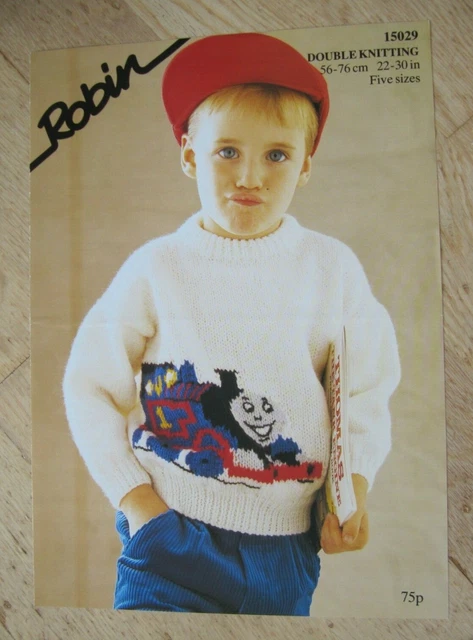 THOMAS THE TANK Engine Knitting Pattern. Double Knitting. 22-30" (56 ...
