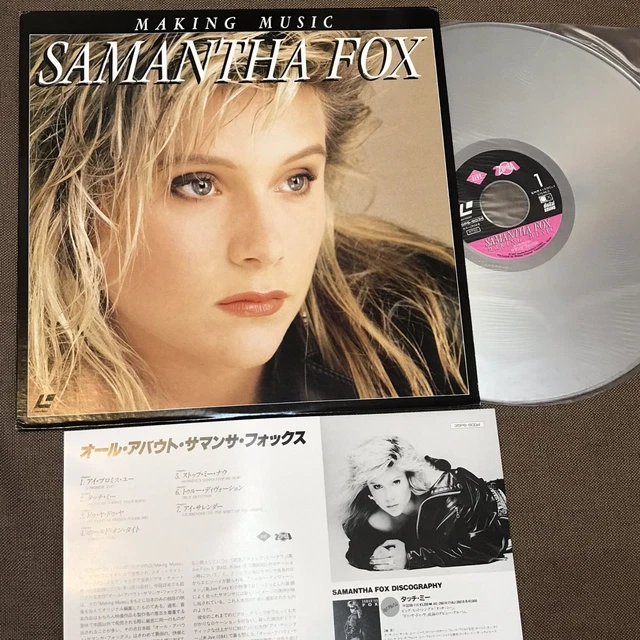DISQUE LASER SAMANTHA FOX‎ Making Music JAPON 35P6-9034 avec insert ...