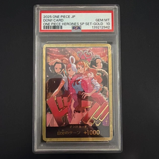 ONE PIECE PSA10 Heroines Edition Special Set Gold Don Card Trading Card ...