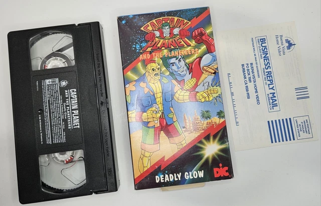 VINTAGE CAPTAIN PLANET - Deadly Glow VHS 1991 DIC VCR Video Tape £9.12 ...