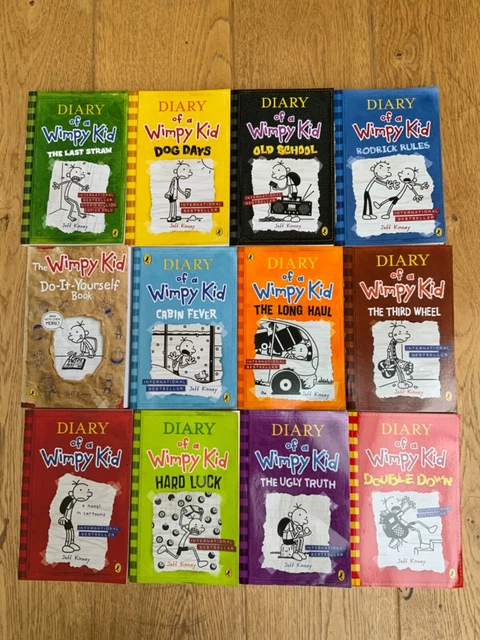 DIARY OF A Wimpy Kid Book Collection x 12 Books ~ Jeff Kinney ~ Good ...