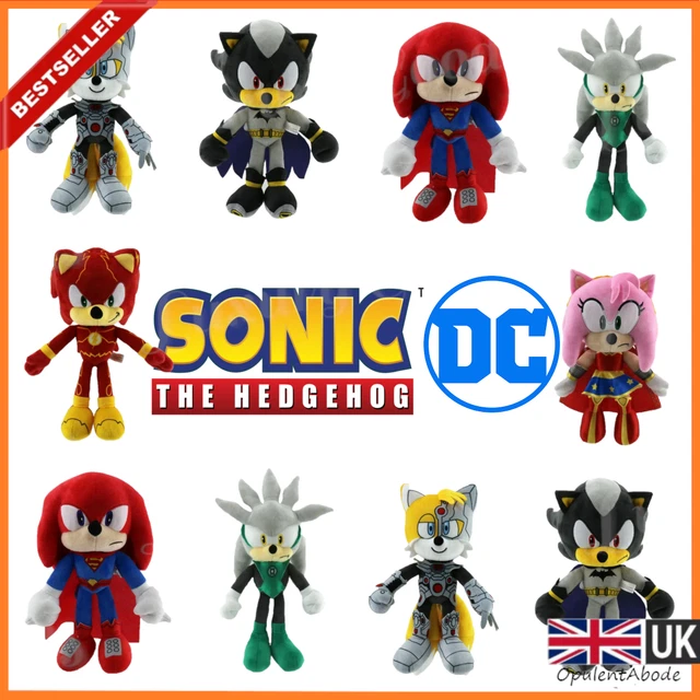 SONIC THE HEDGEHOG Superheroes DC Comics Plushie Stuffed Plush Games ...