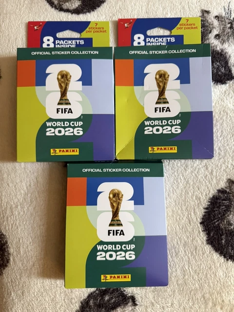 PANINI FIFA WORLD Cup 2026 Official Stickers Collection Eco-Box x 3 £26 ...